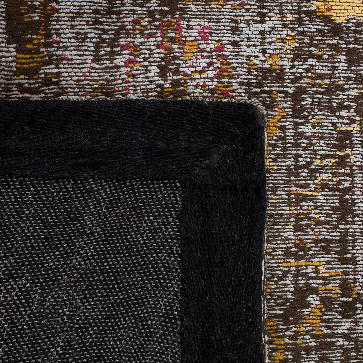 SAFAVIEH Classic Vintage Collection Accent Rug - 3' x 5', Grey & Gold, Oriental Distressed Cotton Design, Easy Care, Ideal for High Traffic Areas in Entryway, Living Room, Bedroom (CLV304A)