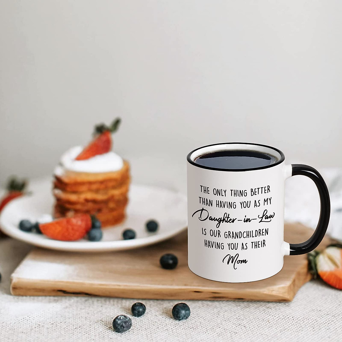 Maustic Daughter in Law Gifts, Daughter in Law Mothers Day Christmas Birthday Gifts, Daughter in Law Mug, Only Thing Better than Having You as My Daughter-in-Law Mug, Gifts for Daughter in Law, 11 Oz