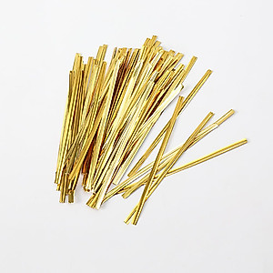 UUYYEO 100 Pcs Large Cellophane Bags Cello Gift Wrap Bags Wine Bottle Gift Bags Cellophane Wide Clear Bags Baby Shower Treat Bags with 100 Pcs Twist Ties