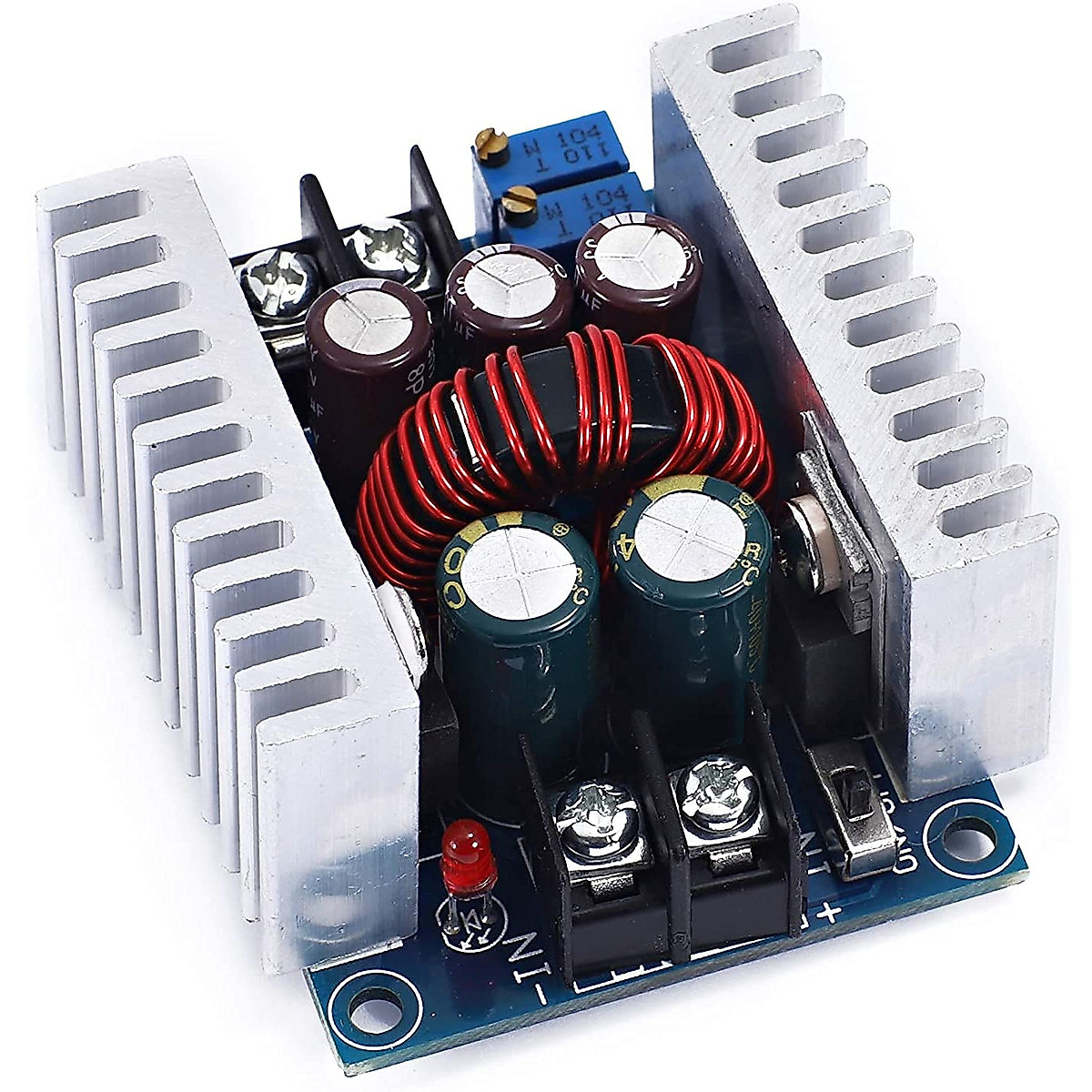 JacobsParts 300W Synchronous Buck Module Constant Current CC CV DC DC Step Down Voltage Power Regulator 6-40V in to 1.2-36V 20A Out 5V 12V 24V