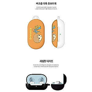 BTS Official TinyTan Dynamite 2D Colorful Series Hard Case for Samsung Galaxy Buds Licensed by Big Hit Entertainment (Jung Kook)