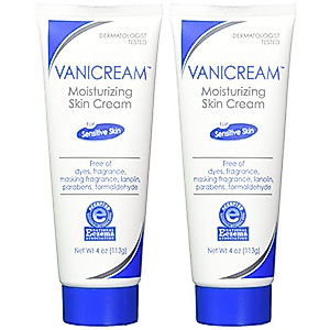 Vanicream Moisturizing Skin Cream for Sensitive Skin, 4 Ounce (Pack of 2)