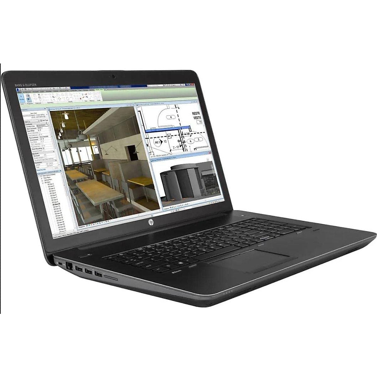 HP ZBook 17 G3 17.3 Inch Workstation Laptop, Intel Core i5-6440HQ up to 3.5GHz, 16GB DDR4 RAM, 512G SSD, NVIDIA M3000M 4GB, Webcam,Backlit Keyboard, Fingerprint, Windows 10 Pro 64 Bit (Renewed)