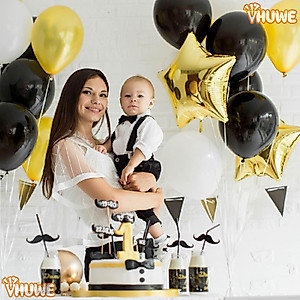 Gold Star Balloons 18 Inch, 10 Pcs Gold Star Shaped Mylar Helium Foil Metallic Balloon for Birthday Party Decorations Baby Shower Wedding Anniversary Backdrop Party Supplies