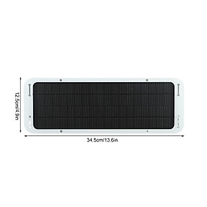 5W Portable Solar Panel Kit, 12V Solar Battery Panel Monocrystalline Silicon OBD Charger for Boat Car RV Motorcycle Marine Automotive