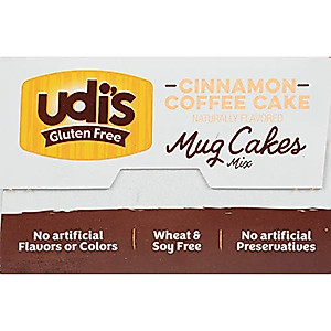 Udi's Gluten Free Cinnamon Coffee Cake Mug Cake Mix, 9.8 oz. 4-Count