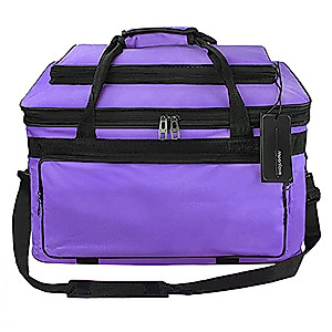 Waterproof Art/Craft Supplies Storage Tote Bag Artist Travel Portfolio Carrying Bag Case Painting Box Large Capacity Messenger Bag for Painting Brushes Pencils Palette Paints Sketchbook (Newspaper)