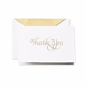 Crane & Co. Hand Engraved Calligraphic Thank You Note (CT1424)