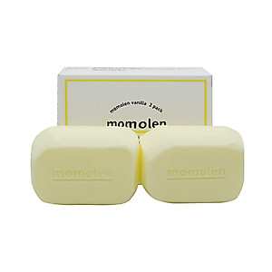 momolen bar soapㅣvanilla soapㅣnatural soap ㅣ sensitive skin moisturizing ㅣ 3.5 OZ 2 PackㅣHandmade organic soap barㅣbath soap