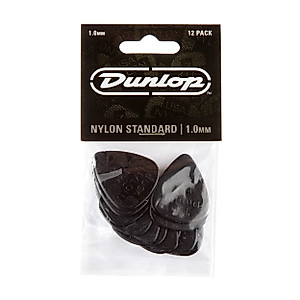 JIM DUNLOP 44P1.0 Nylon Standard, Black, 1.0mm, 12/Player's Pack