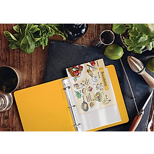 200 Count Mini Poly Sheet Protectors, Standard Weight, Diamond Clear, by Better Office Products, 5.5" x 8.5", 200 Pack