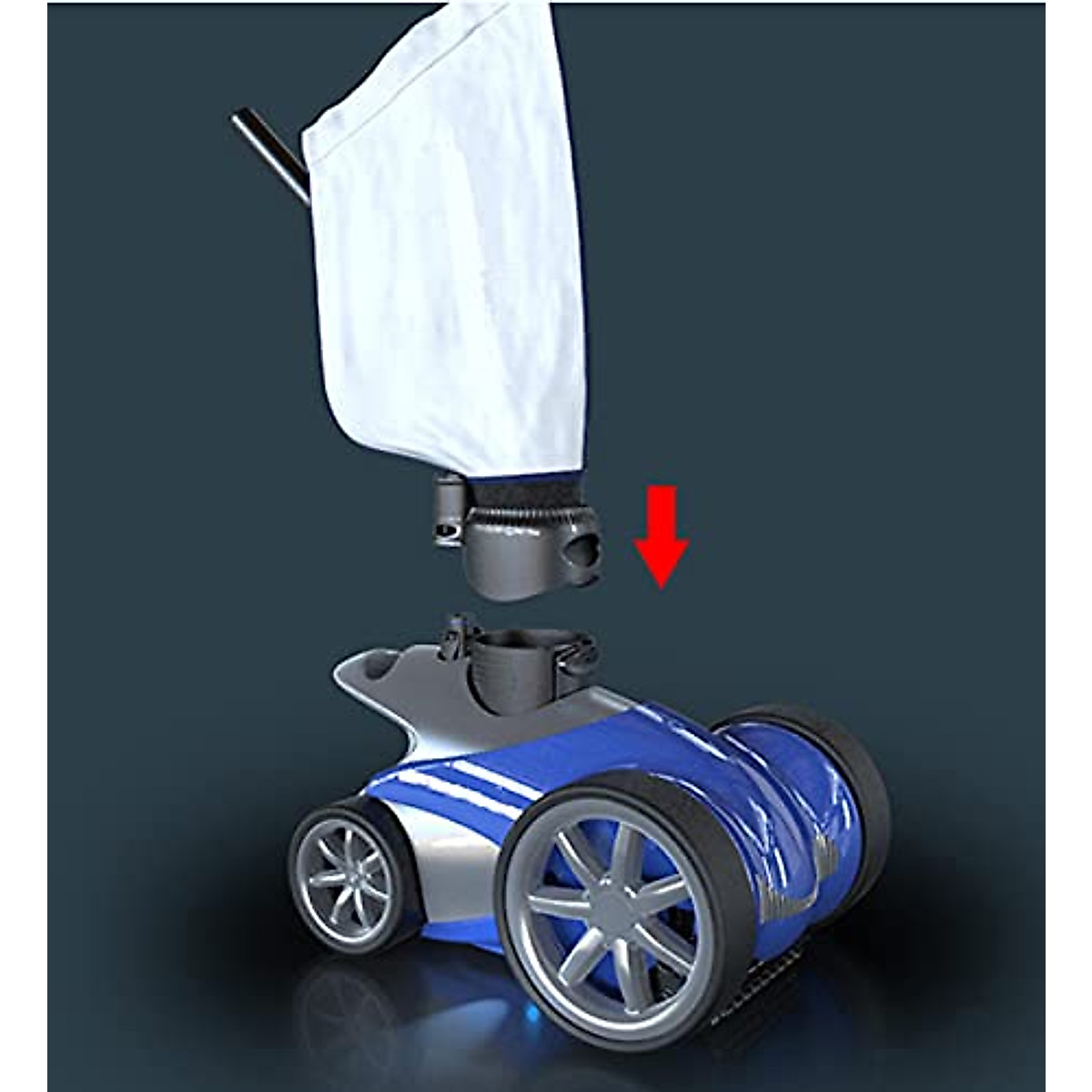 ATIE Pool Cleaner Debris Bag with Hook and Loop Fastener Enclourse Compatible with Pentair Racer 360228 and Racer LS 360330 Pool Cleaner Debris Bag Kit 360240 (2 Pack)