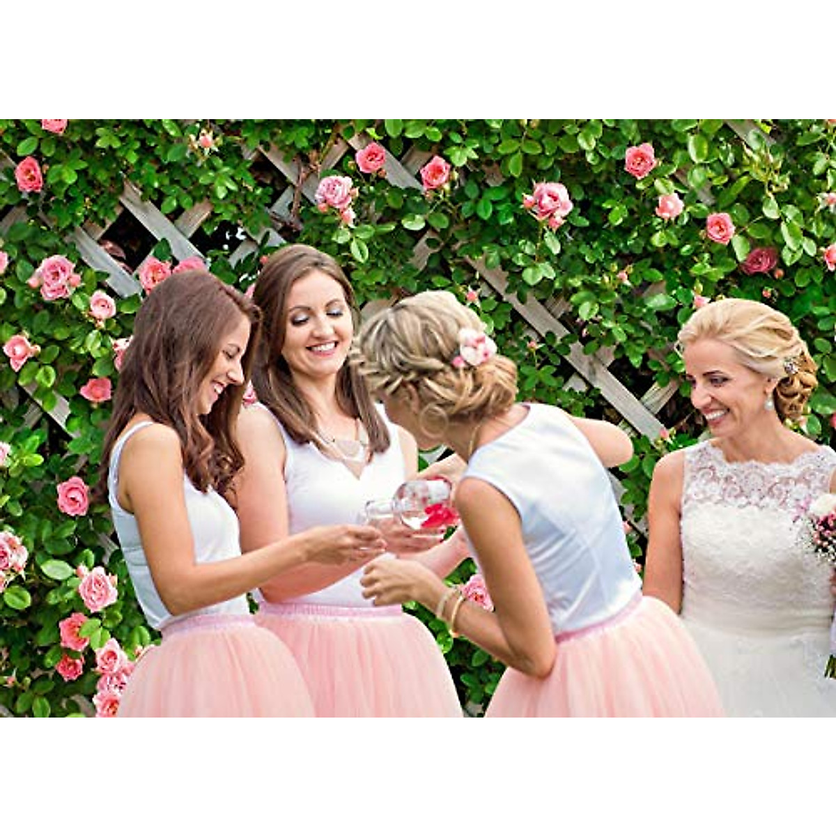 AIIKES 7x5FT Flowers Backdrop for Photography Spring Floral Photo Backdrop Green Leaf Fence Backdrops Birthday Party Decoration Wedding Bridal Shower Backdrop Photo Studio Props 11-453