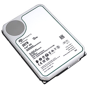 Seagate Exos X20 ST20000NM002D 512E/4KN SAS 12Gb/s 20TB 7200RPM 256MB Enterprise Hard Drive (Renewed)