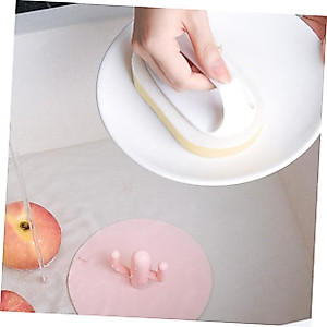 2pcs Bathtub Stopper for Bathroom Round Cactus Shape Plug Silicone Sink Cover Creative Sink Plug Kitchen Accessories Silicone Sink Plug