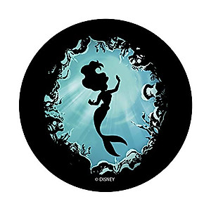 Disney Little Mermaid Ariels Silouhette Underwater PopSockets PopGrip: Swappable Grip for Phones & Tablets