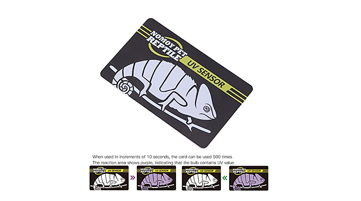 HEEPDD 5Pcs UVB Sensor Cards for Reptile UV Testing - Fast & Reusable