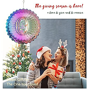 Wind Spinners Outdoor Metal Tree of Life Wind Spinner Mandala Decor, Hanging Wind Spinners for Yard and Garden Patio Porch Balcony Pool Yard Wind Spinners Gardening Gifts for Women Men Mom Wife Friend