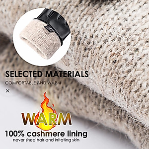 Womens Winter Leather Touchscreen Texting Warm Driving Lambskin Pure Genuine leather Gloves Black Medium