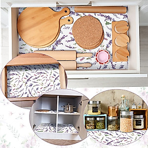 20 Sheet Fragrant Drawer Liners for Dresser Lavender Scented Cabinet Liners for Shelves 15.8 x 22 Inch Paper Liner for Drawers and Cabinets Non Adhesive Drawer Paper Liner for Home Shelf Closet
