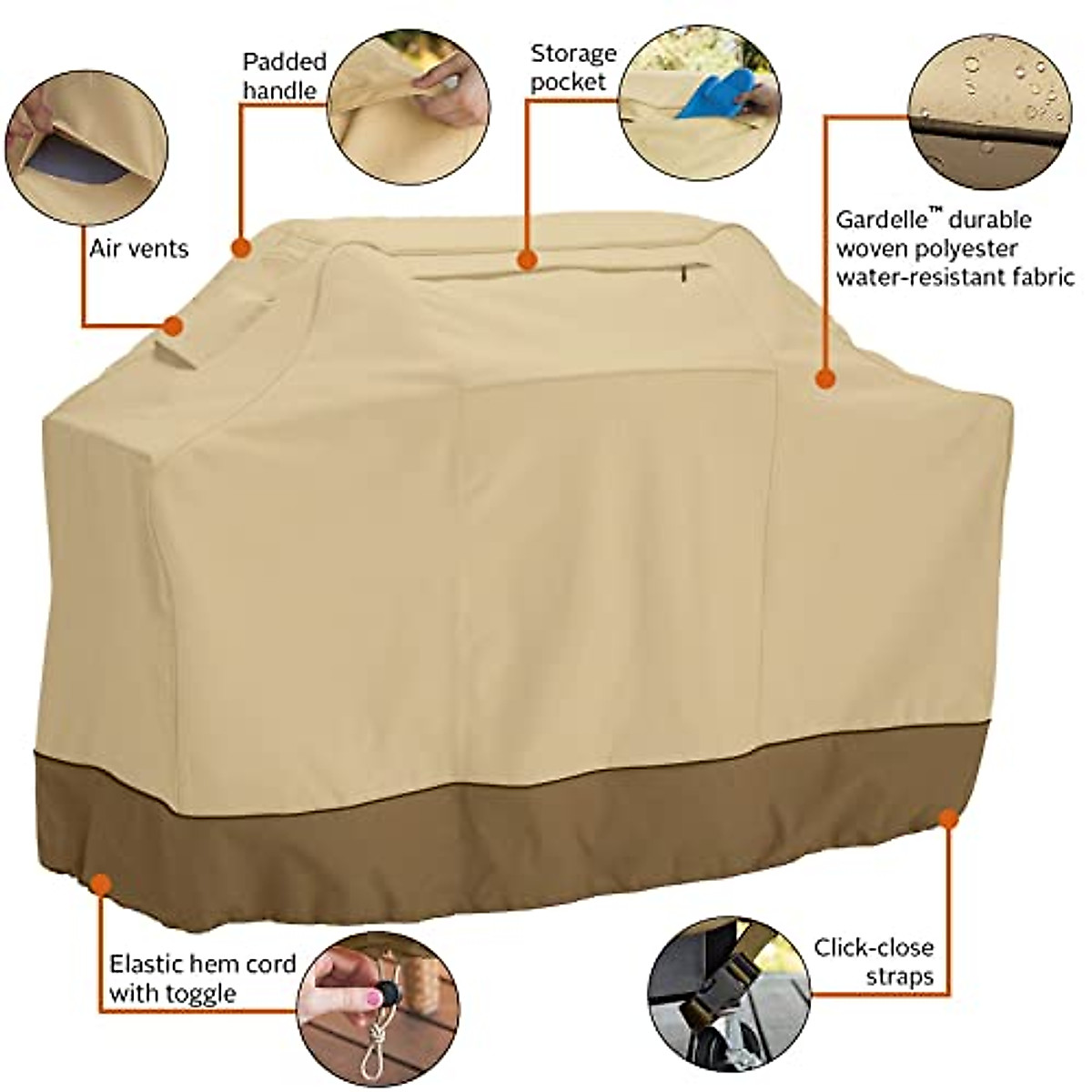 Classic Accessories Veranda Grill Cover For Char-Broil 4-Burner Gas