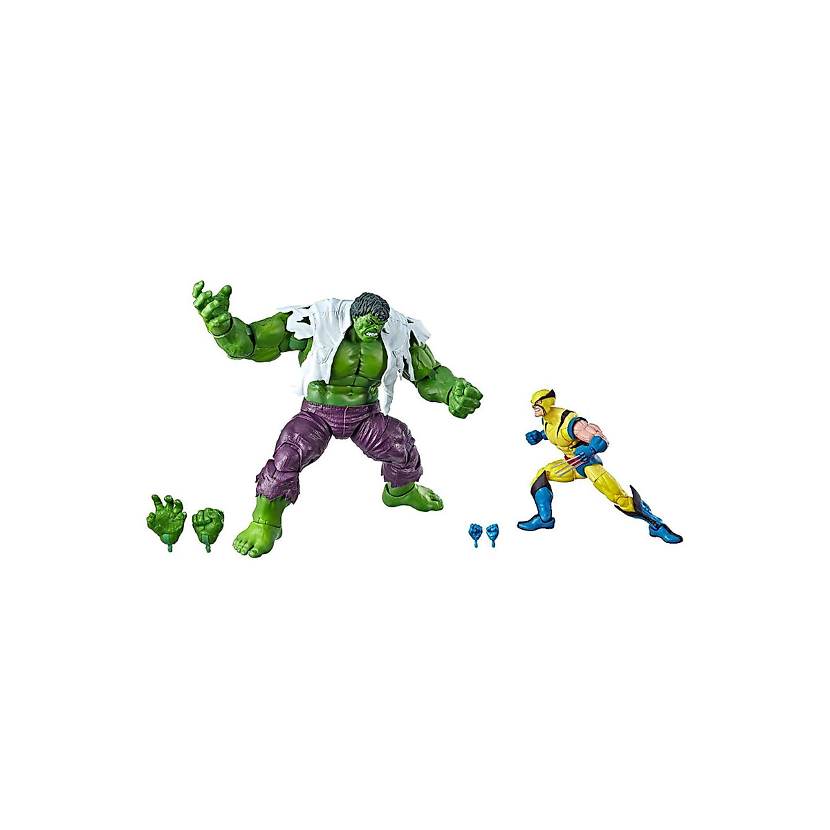 Marvel Legends 80th Anniversary Wolverine and Hulk 6-Inch Action Figures - Exclusive