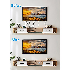 in Wall Cable Management Kit with Hole Saw Drill Attachment - Includes Power & Low Voltage Cord Management - Hide TV Wires for Wall-Mounted TVs