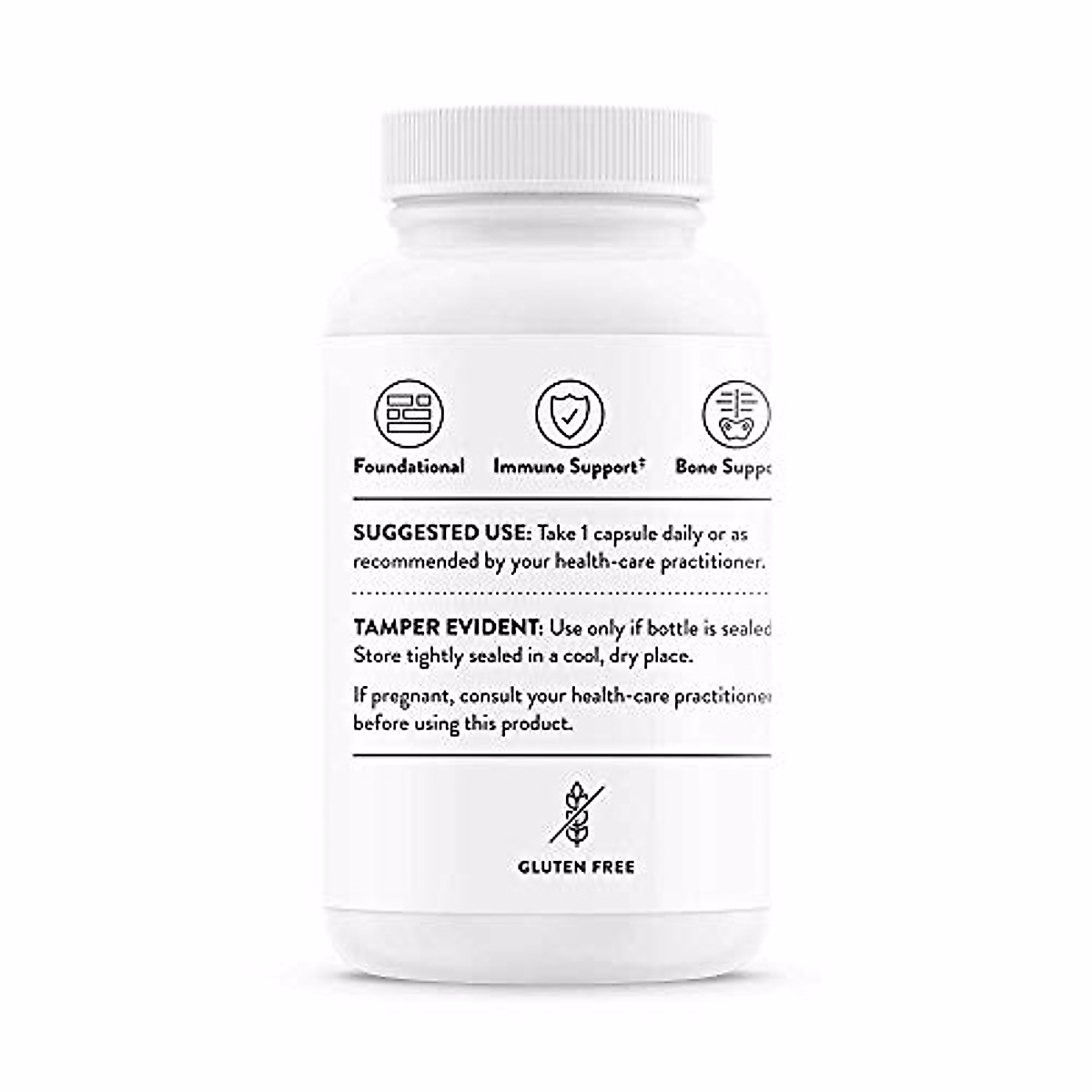 Thorne Vitamin D-10,000 - Vitamin D3 Supplement - 10,000 IU - Support Healthy Teeth, Bones, Muscles, Cardiovascular, and Immune Function - Gluten-Free, Dairy-Free, Soy-Free - 60 Capsules