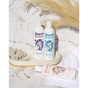 Goat Soap Moisturizing Shampoo & Conditioner Value Pack - Sulfate, Paraben, and Petrochemical Free - Shampoo and Conditioner Set - Coconut Oil