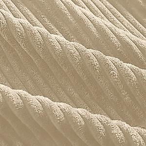 Men's Corduroy Hoodie Sweatshirts Long Sleeve Drawstring Hoodie Pullover Sweatshirt Casual Pullover Tops(Beige,XL)