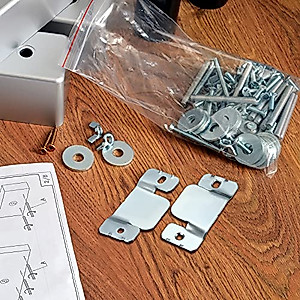 Mudder Universal Sectional Couch Bracket Sofa Interlocking Sofa Connector Bracket Couch Sectional Connectors with Screws Sectional Sofa Clips, 4 Pieces