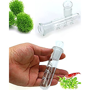 Aquarium Supplies Planaria Trap Crystal Red Shrimp Tank Aquarium Bristle Worm Catcher, Shrimp Dwarf Shrimp Ghost Shrimp Live Freshwater Cleaning Supplies Clear Glass Leeches Catching Tube (3 Holes)