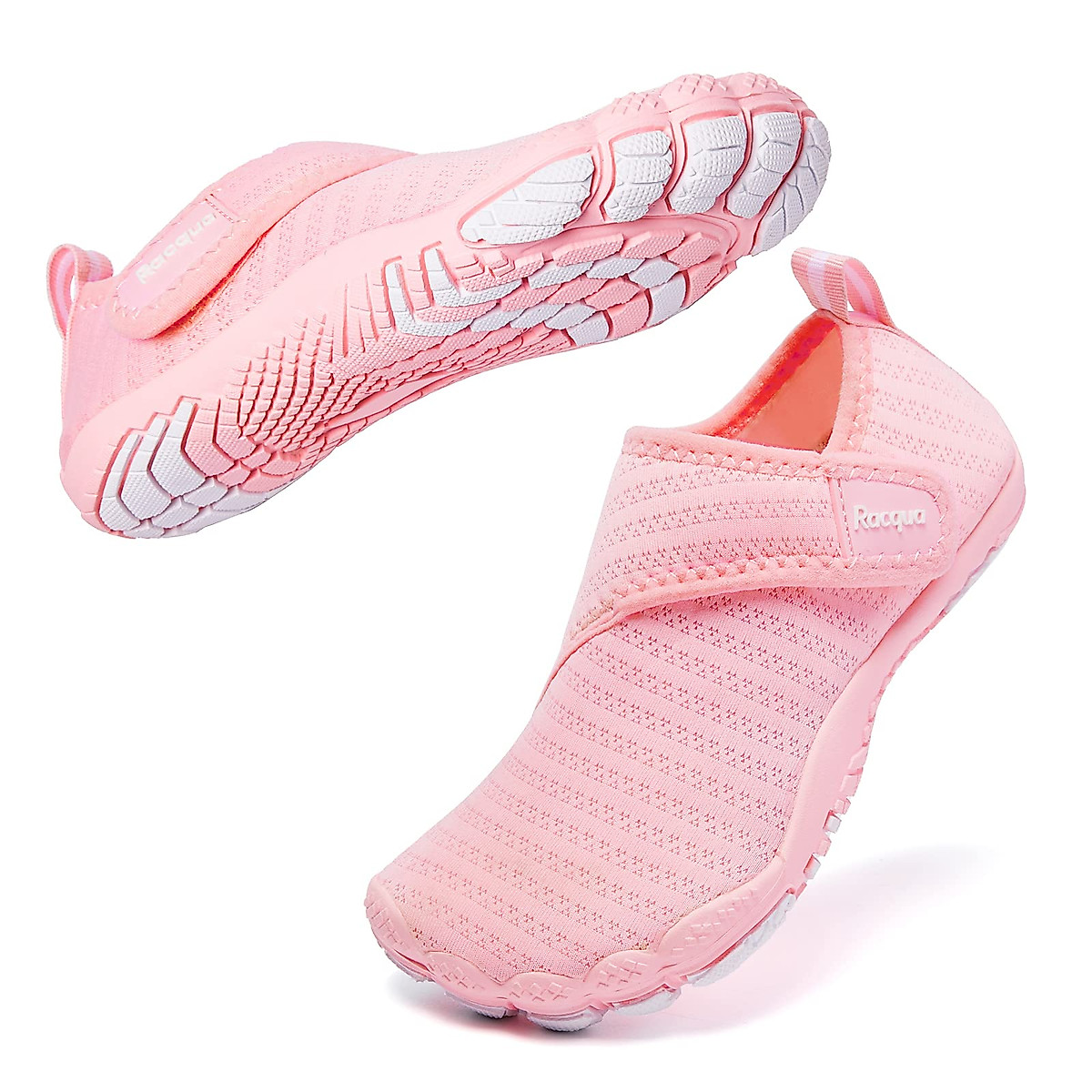 Racqua Kids Water Shoes Girls Quick Dry Lightweight Sport Beach Aqua Shoes Barefoot Outdoor Swim Pool Walking Boating Surfing Shoes Little Kid Pink 13