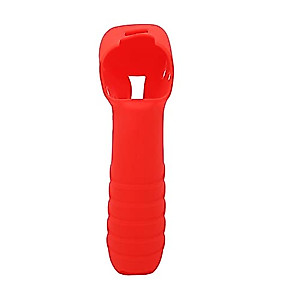 AYNEFY Drone Controller Rocker Sleeve, Space Saving Soft Reasonable Hole Reservation Lightweight Drop Resistant Drone Rocker Silicone Protector with Lanyard for FPV (Red)