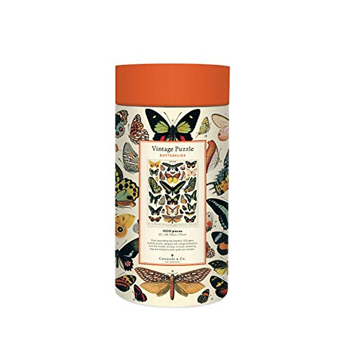 Cavallini Papers & Co. Butterflies 1,000 Piece Puzzle, Multi