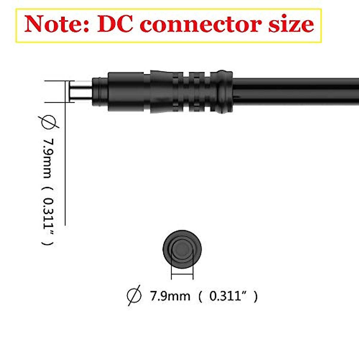 DC8MM-10Ft PolyEnergy 10Ft 8mm Extension Cable 8mm DC Power Plug Compatible with GZ Jakery Solar Generator Portable Power Station and Boulder 100 Solar Panel 14Gauge Cord…