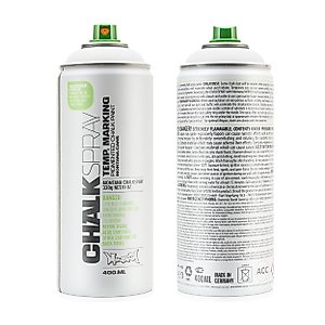 Montana Cans Montana Chalk Color Spray Paint, 400 Ml, White, 13.5 Fl Oz (Pack of 1)