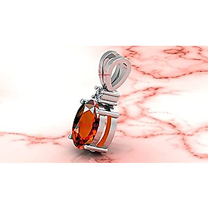 Tongari 6.25 Ratti 5.00 Carat Certified A+ Quality Natural Hessonite Garnet Gomed Stone Silver Pendant Locket