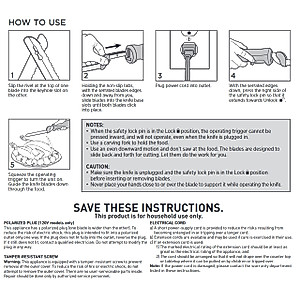 BLACK+DECKER Electric Carving Knife, Black