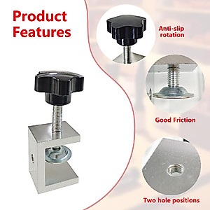 TKGKHK 4 Pack Heavy Duty Universal C-Clamp,Sturdy Quick Release U Clip,Desktop Mount Holder Stand,Base Stand Mounting Accessory