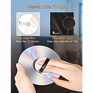 Arsvita Laser Lens Cleaner Disc Cleaning Set for CD/VCD/DVD Player, Not Compatible for Bose Player, Safe and Effective, ARCD-04