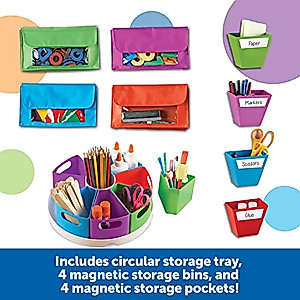 Learning Resources Create-a-Space Storage Bundle, Home School Set, Classroom Accessories, Ages 3+