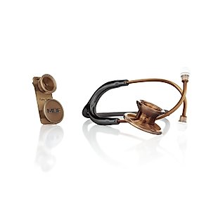MDF Instruments Cyprium MD One Epoch Lightweight Titanium Stethoscope + MDF Pediatric Attachment with Clip
