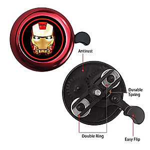 GOPEWON Bike Bell for Kids Boys Toddlers,Aluminum Bicycle Bell Children's Bike Accessory,Loud Crisp Clear Sound for Bike (Right Hand)