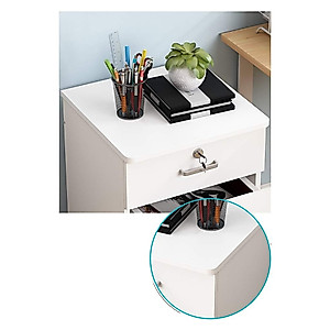 YUZDNM Wooden Desk Storage Box with Lockable Drawers - Solid Wood Desk Organizers - A4 Office Supplies/Receipt File Organizer, Flat File Cabinet (Color : Brown)