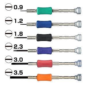 VESSEL Precision Screwdriver Set TD-55 / -0.9, -1.2, -1.8, -2.3, -3.0, -3.5