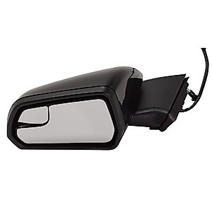 Kool Vue Driver Side Power Non-Heated Mirror for Ford Mustang 2015-2020 With Signal Light & Spotter Glass; Without Memory & Puddle Lamp Paintable