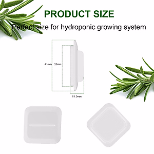 25 Pack Plant Spacer Kit for Hydroponic Growing System,Hydroponics Cover Lid Accessories for Indoor Garden Spacer Caps,Compatible with Idoo,QYO,LYKO and Most Square Grow Pods,White
