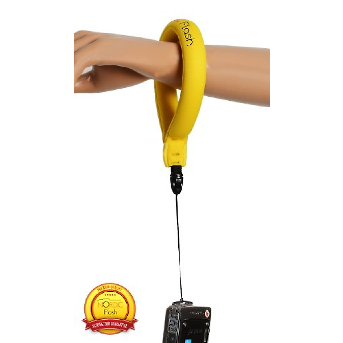 Nordic Flash Waterproof Camera Float - Pack of 2 - Bright Yellow