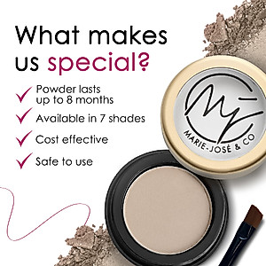 Marie-José & Co Blond Eyebrow Powder with a Soft Finish for Naturally Looking Brows all Day